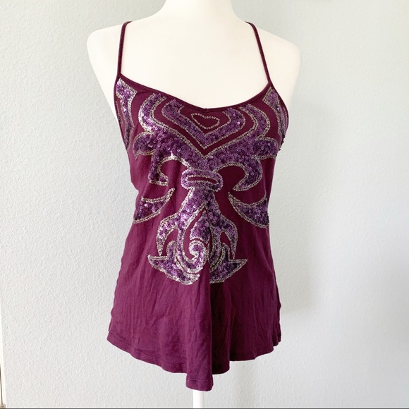 Express | Tops | Express Plum Purple Racerback Tank Top Sz Xs | Poshmark